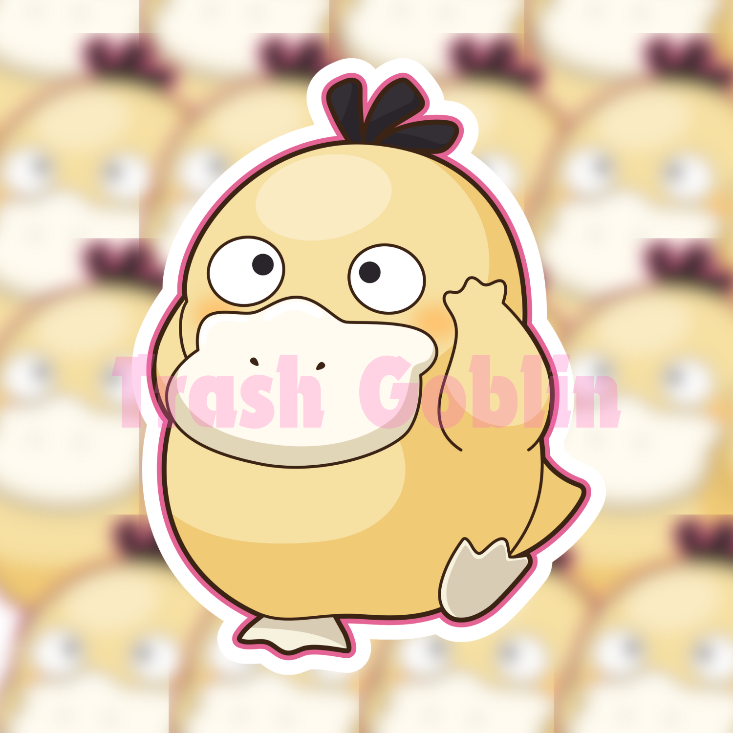 Psyduck Sticker | Trash Goblin Stickers