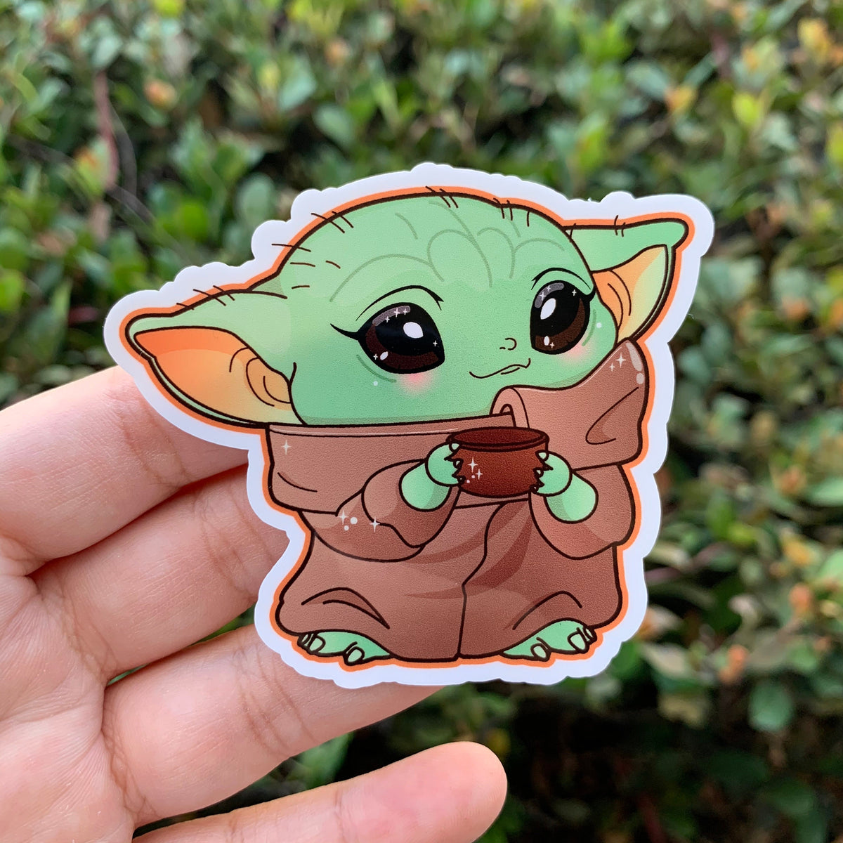 Baby Yoda Vinyl Sticker / Laptop Decal / The Child / Bumper Sticker ...