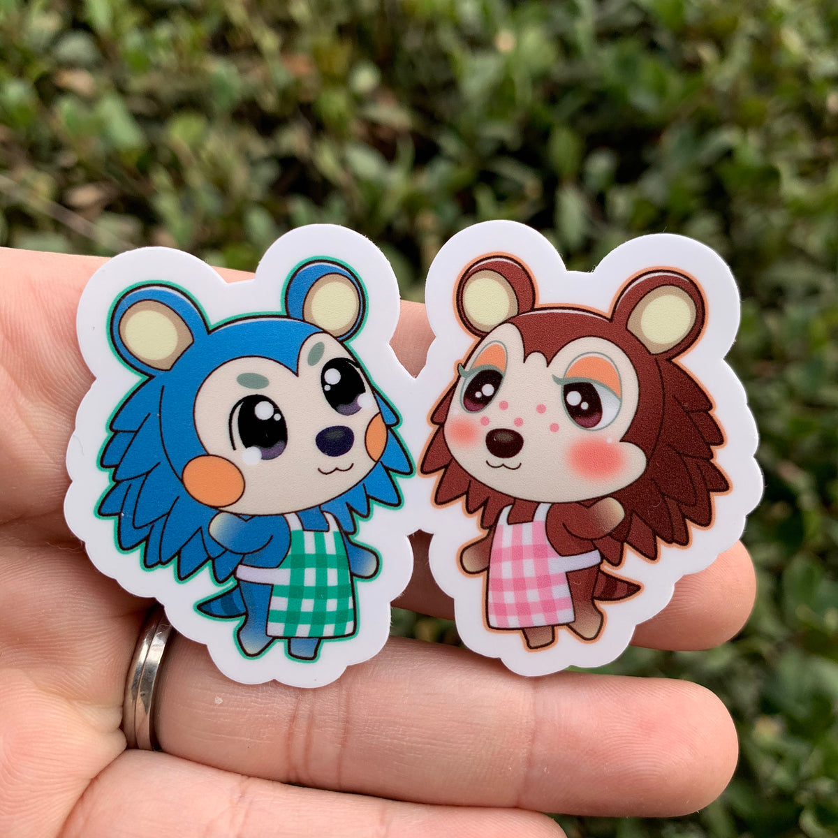 Mabel and Sable Animal Crossing Vinyl Sticker / New Horizons / ACNH ...