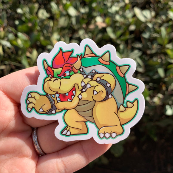 Bowser Vinyl Sticker / Waterproof – Trash Goblin Stickers
