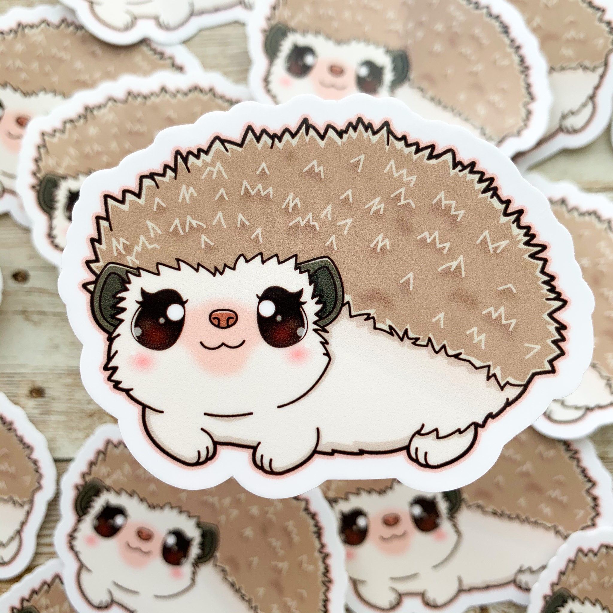 Hedgehog Vinyl Sticker – Trash Goblin