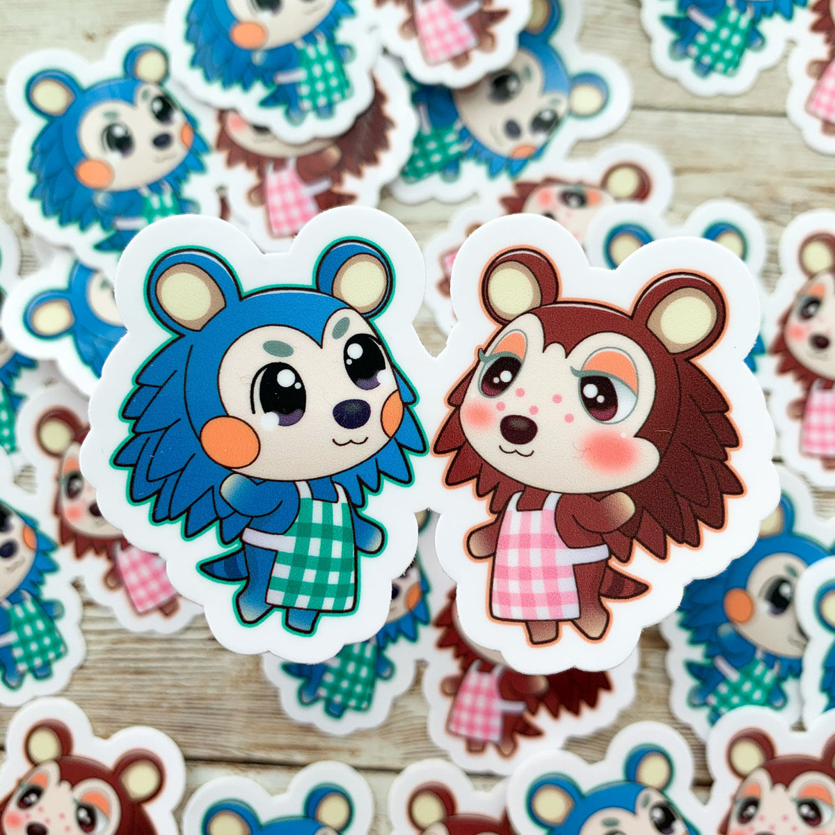 Mabel and Sable Animal Crossing Vinyl Sticker / New Horizons / ACNH ...