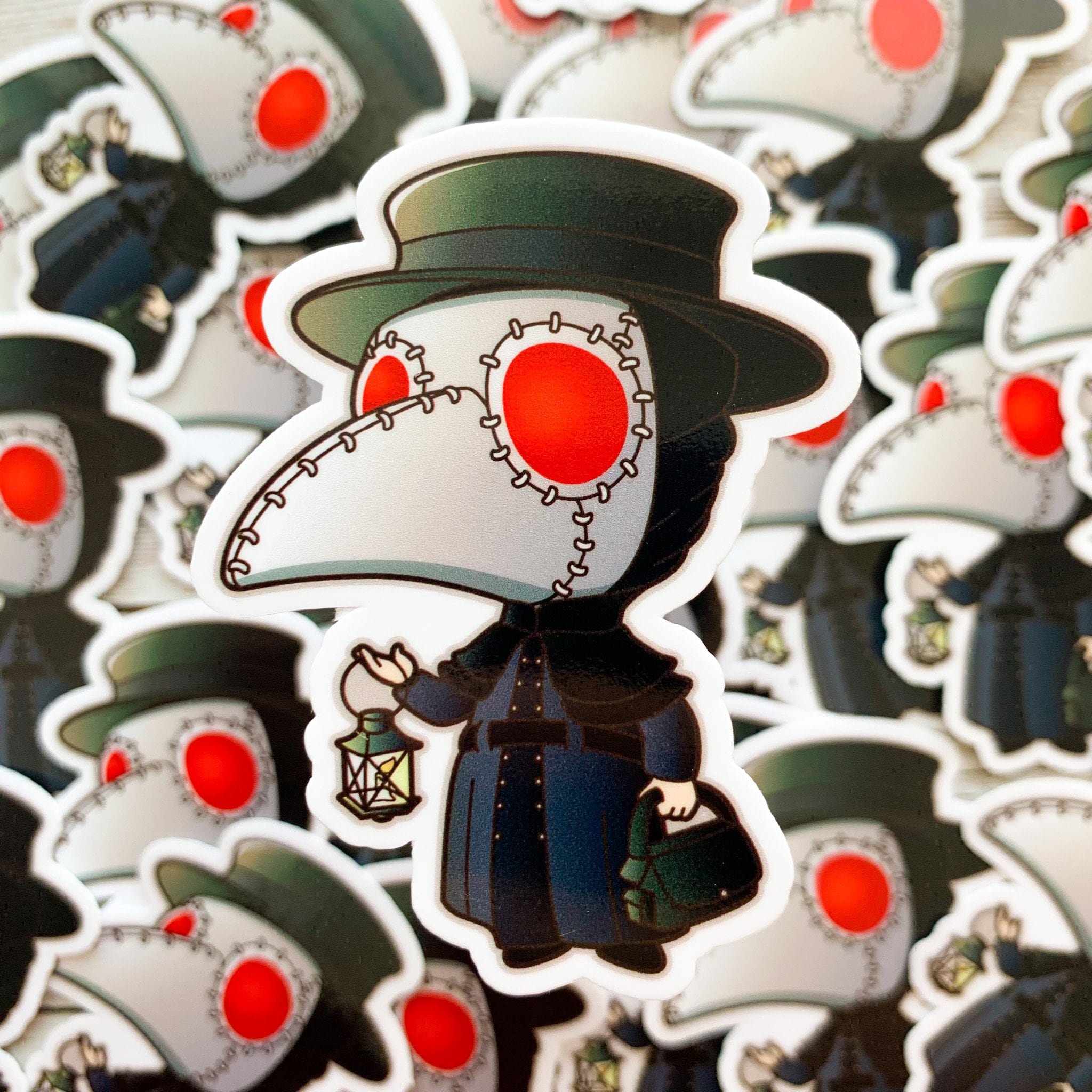 Plague Doctor Vinyl Sticker – Trash Goblin